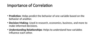 CORRELATION,INTRODUCTION,IMPORTANCE,TYPES.pptx