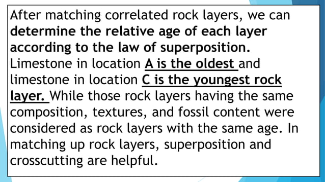 CORRELATION-OF-ROCK-LAYERS ELS GRADE 12.pptx | Geology | Science