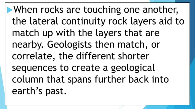 CORRELATION-OF-ROCK-LAYERS ELS GRADE 12.pptx | Geology | Science