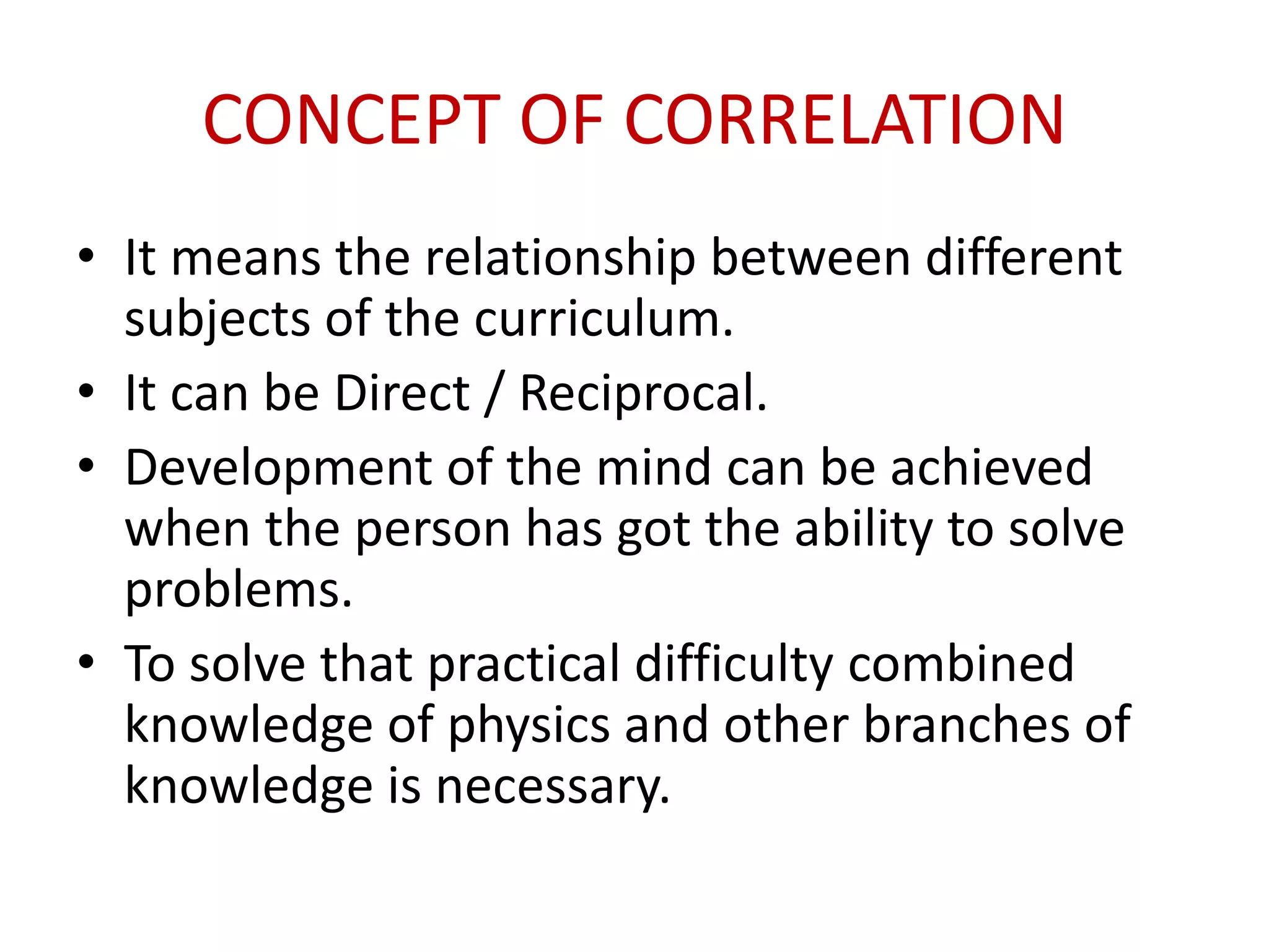 Correlation in physical science | PPTX