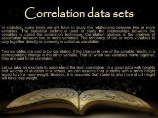 Correlation IN STATISTICS | PPT