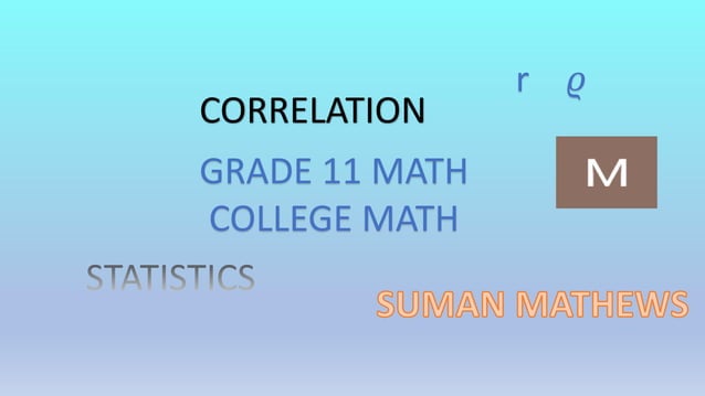 CALCULATING CORRELATION COEFFICIENT | PPT