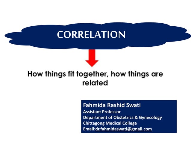 Correlation - Biostatistics | PPT