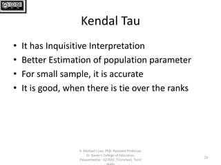 Correlational analysis, Basics, Assumptions for Pearson, Spearman Tests ...