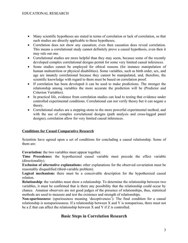 Correlational design | DOC