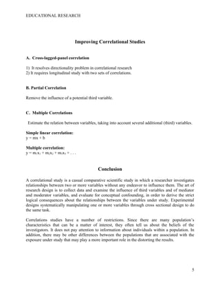 Correlational design | DOC