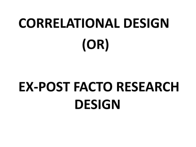 COR-RELATIONAL DESIGN | PPTX | Science