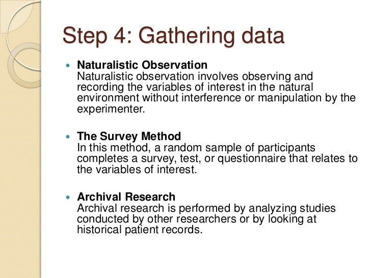 Naturalistic Observation Examples