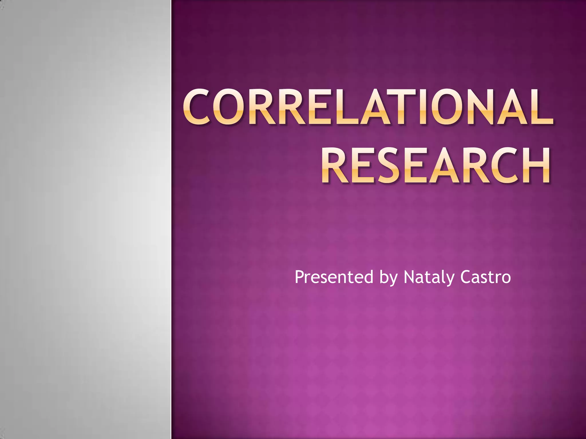 Correlational Research | PPT