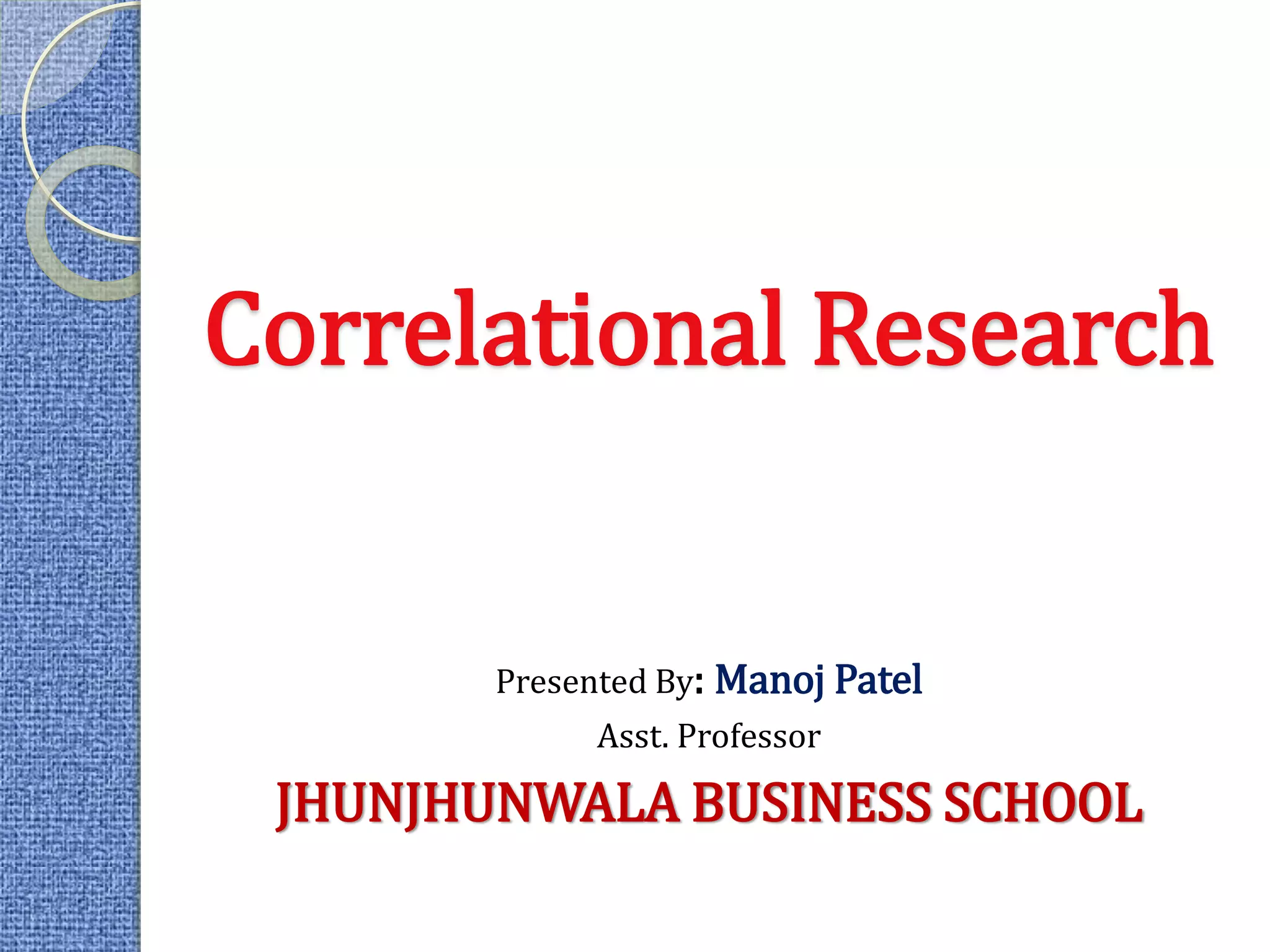 Correlational research | PDF
