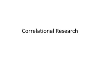 Correlational research | PPT