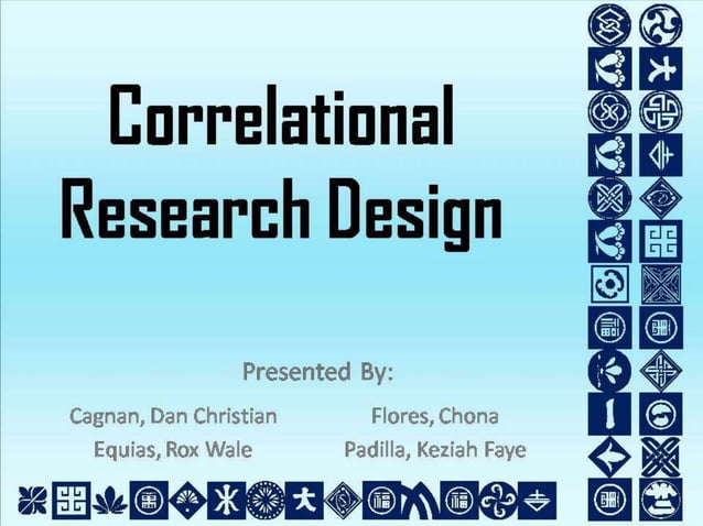 Correlational research design | PPTX