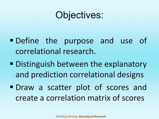 Correlational research design | PPTX