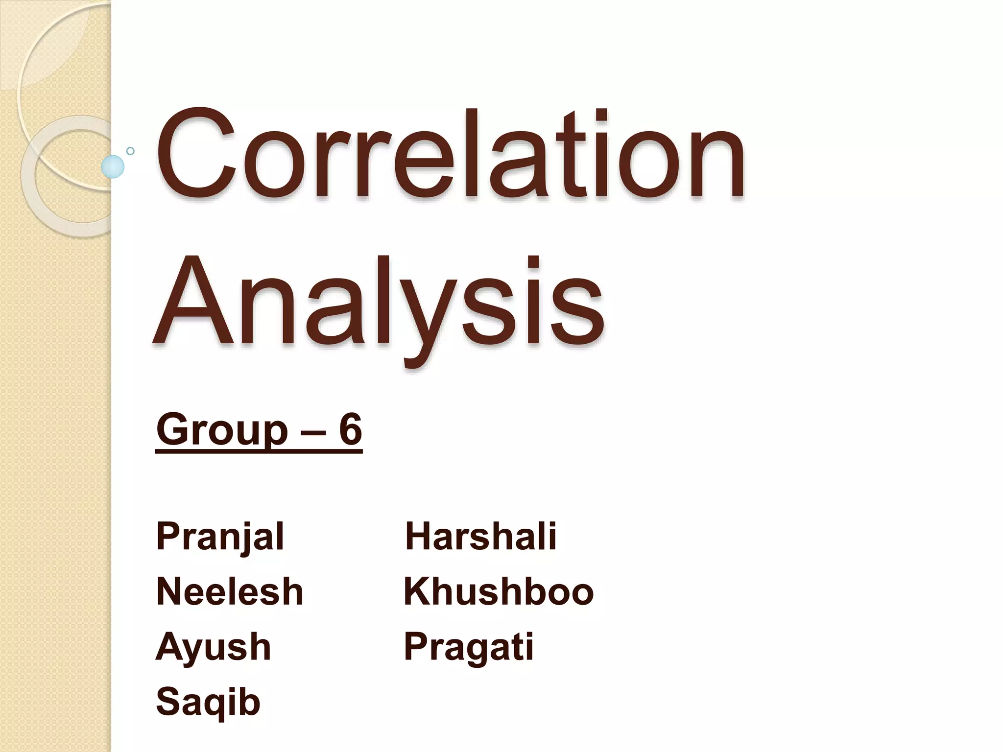 Correlation Analysis | PPT