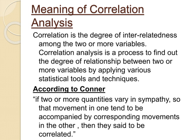 Correlation Analysis | PPT