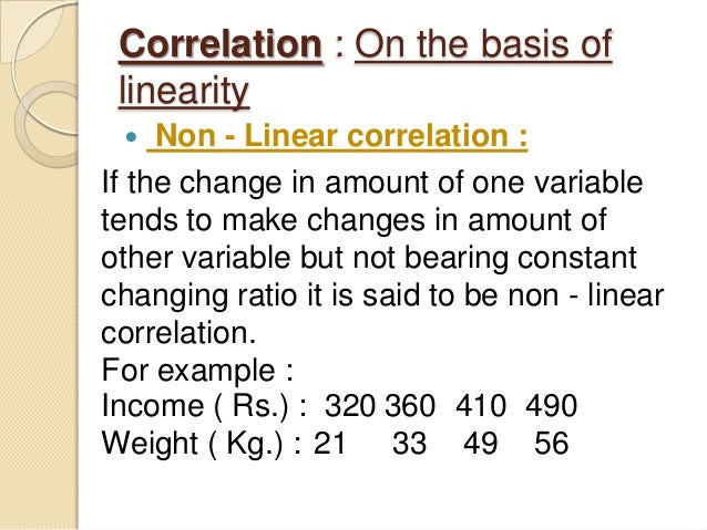 Correlation analysis