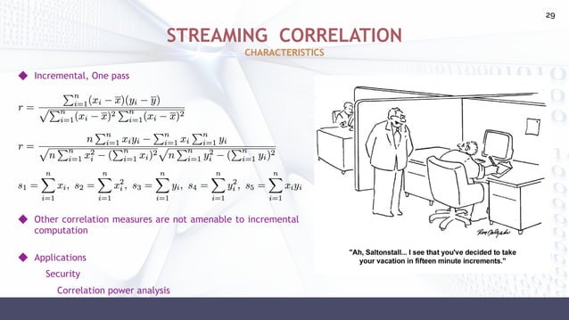 Correlation Analysis on Live Data Streams | PDF