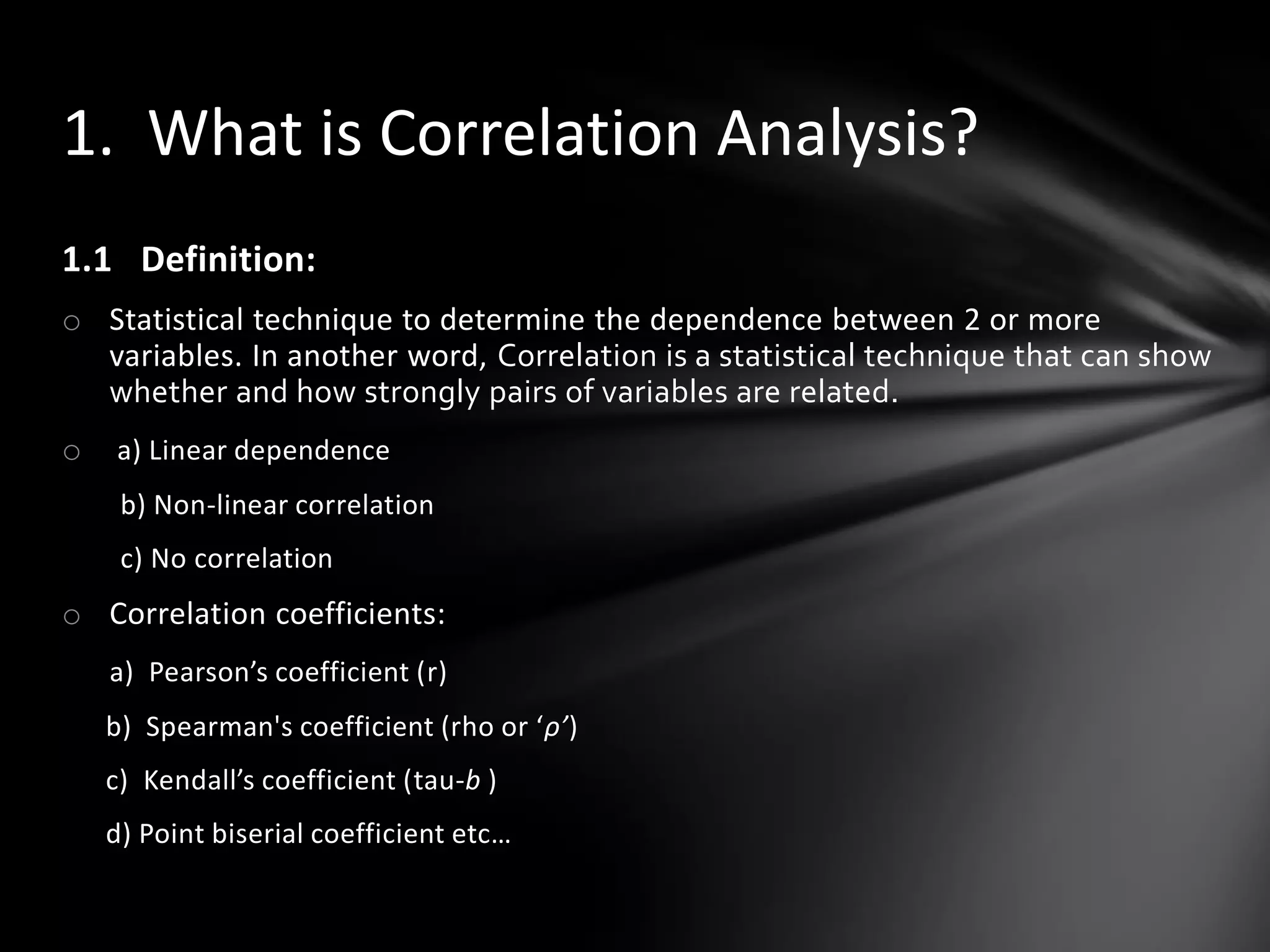 Correlation analysis | PPTX