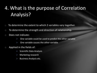 Correlation analysis | PPT