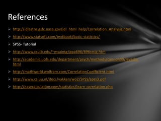 Correlation analysis | PPT