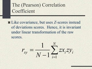Correlation and Covariance very useful formulas | PPT