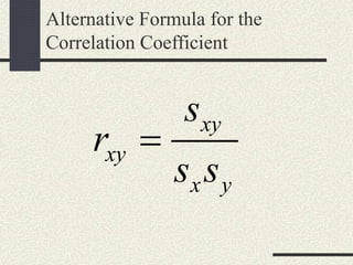 Correlation and Covariance very useful formulas | PPT