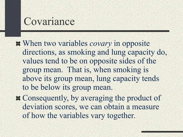 Correlation and Covariance very useful formulas | PPT