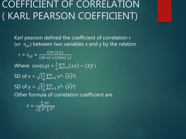 Correlation and regresion-Mathematics | PPT