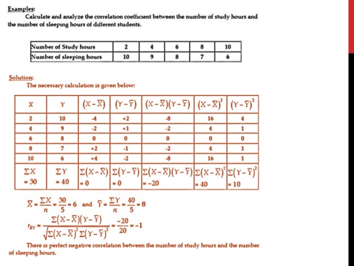 Correlation and regression Correlation and regression