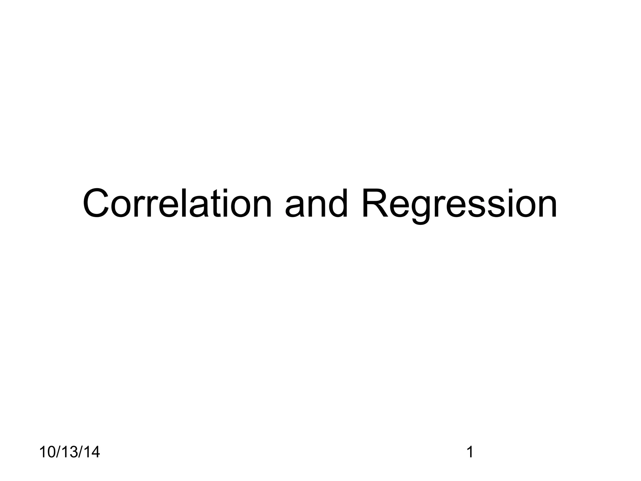 Correlation and regression | PPT | Physics | Science