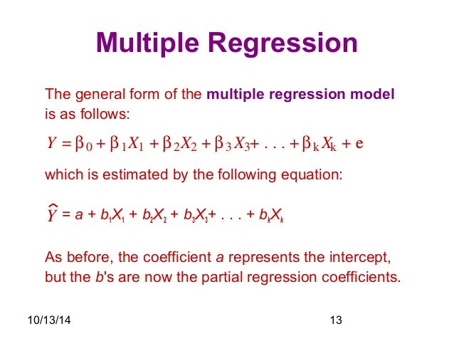 Correlation and regression