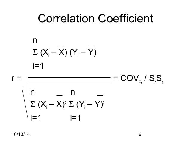 Correlation and regression
