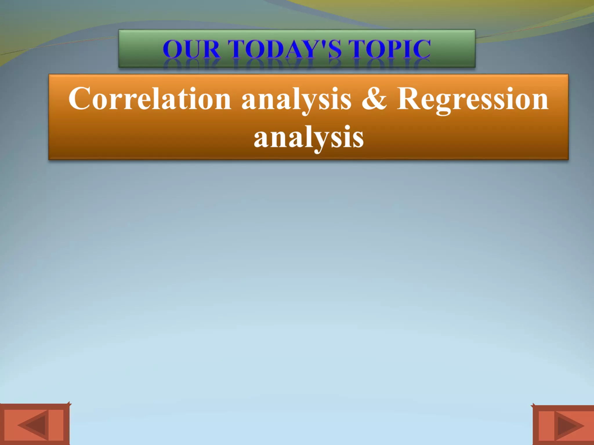 Correlation and regression | PPT