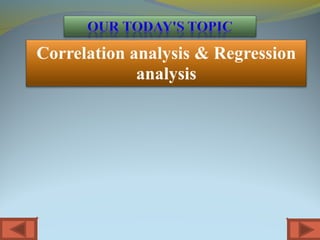 Correlation and regression | PPT