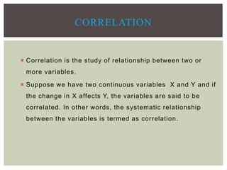 Correlation and regression | PPTX | Physics | Science