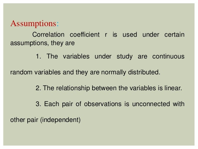 Correlation and regression
