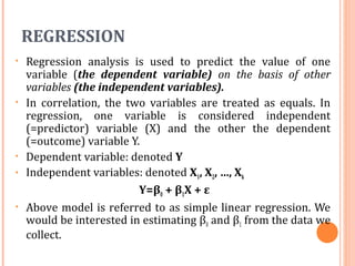 Correlation and regression | PPT