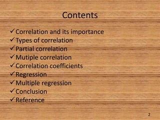 Correlation and regression | PPTX