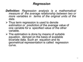 Correlation and regression | PPTX