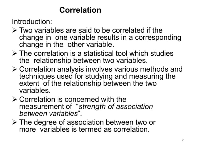 Correlation and regression | PPTX | Physics | Science