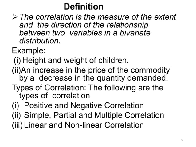 Correlation and regression | PPTX | Physics | Science