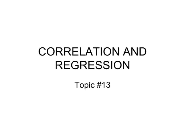 CORRELATION AND REGRESSION.ppt