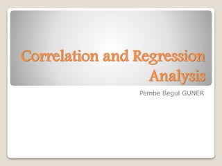 Correlation and regression analysis | PPTX