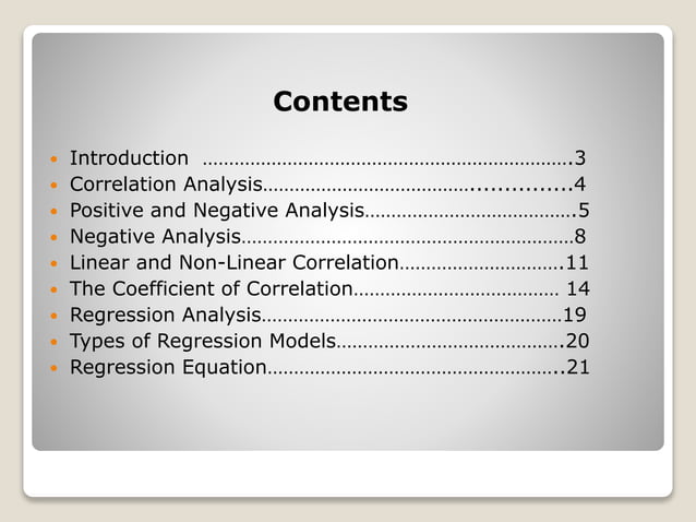 Correlation and regression analysis | PPT