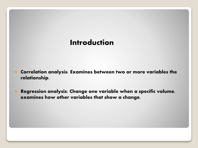 Correlation and regression analysis | PPT