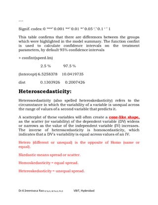 Correlation and regression in r | PDF