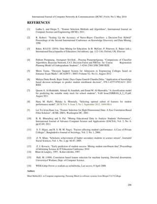 Correlation based feature selection (cfs) technique to predict student perfromance | PDF