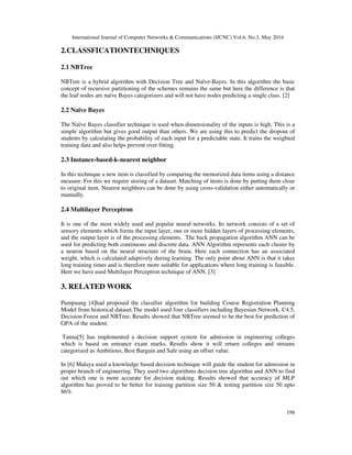 Correlation based feature selection (cfs) technique to predict student perfromance | PDF