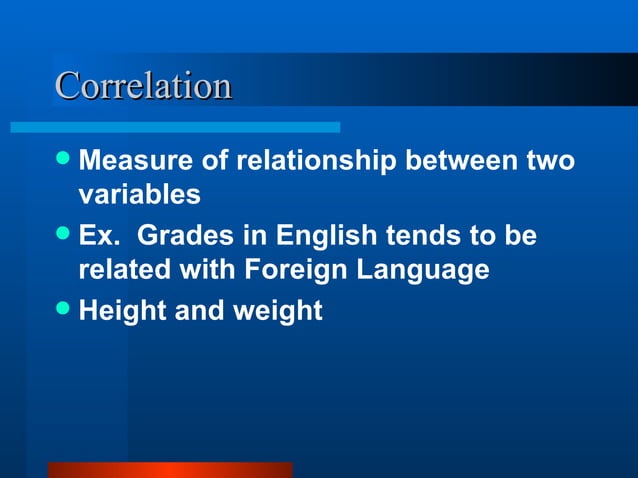 Correlation coefficient | PPT | Physics | Science