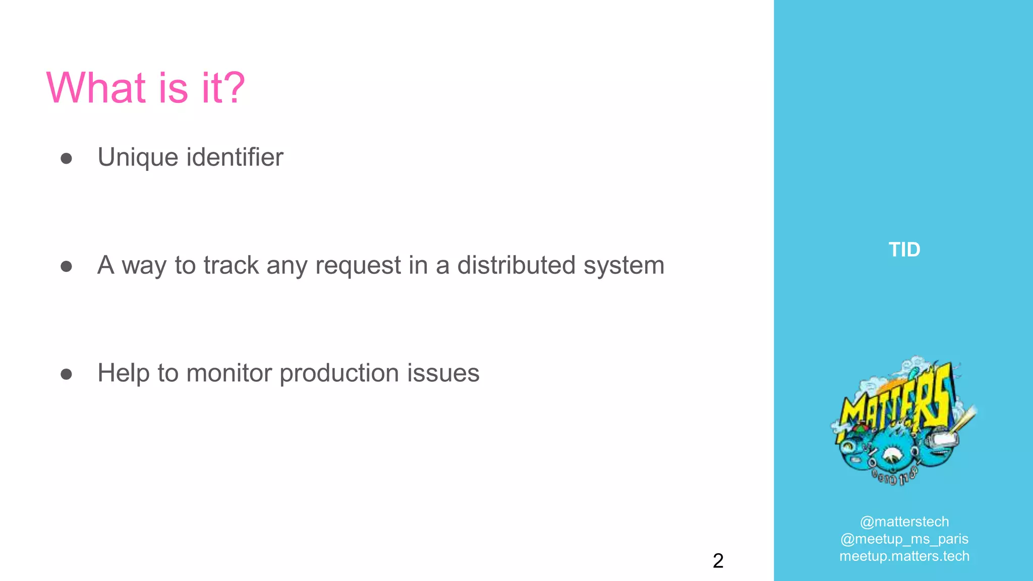 Correlation id (tid) | PPT